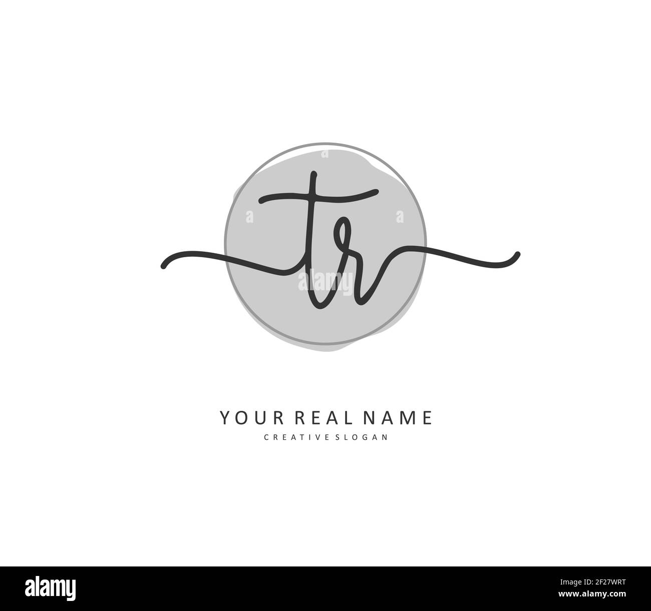 A t r signature Stock Vector Images - Alamy