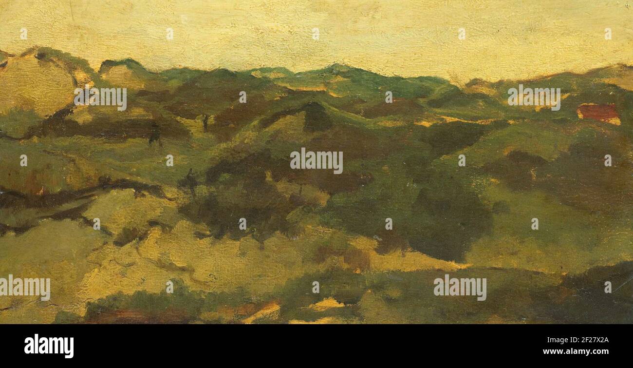 A Heath Landscape, Presumably in Drenthe.Heathland, presumably in ...
