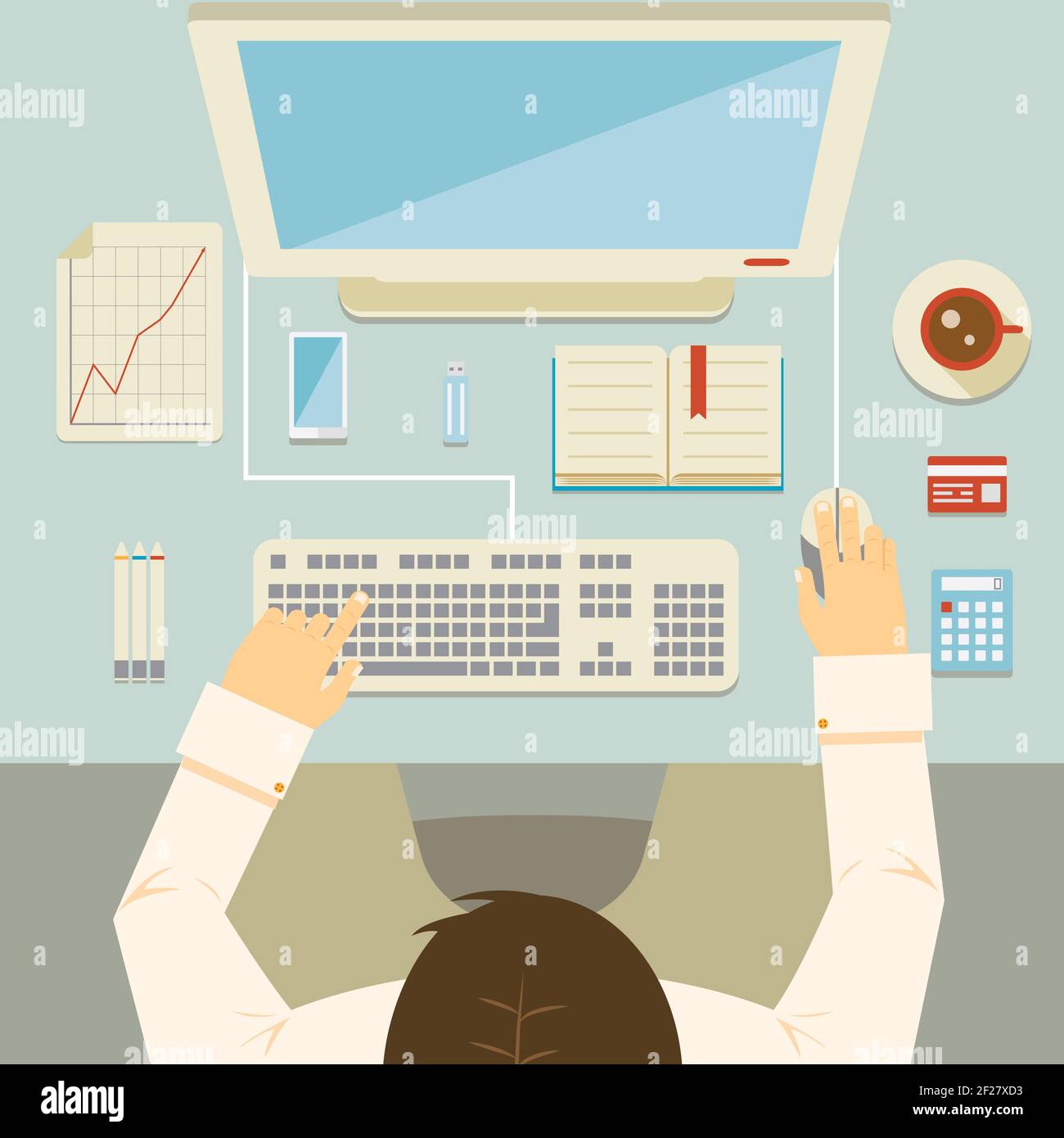 Overhead perspective Stock Vector Images - Alamy