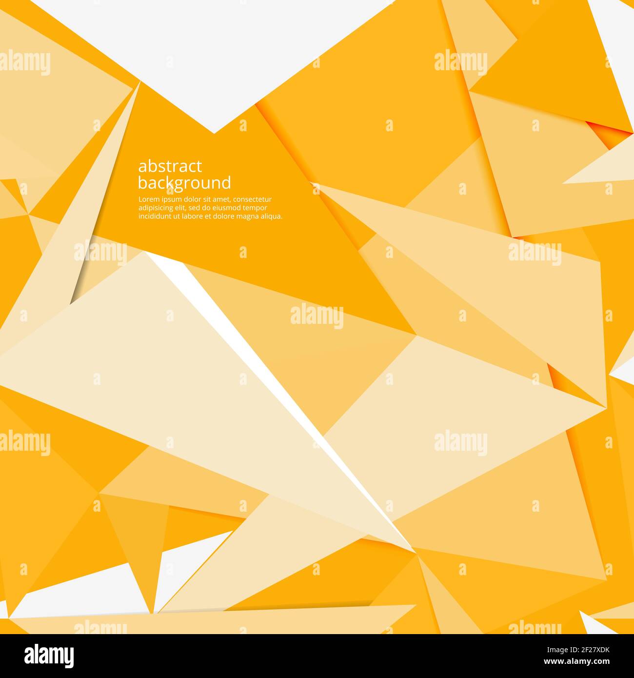 Abstract yellow paper background with shadow, vector eps10 illustration ...