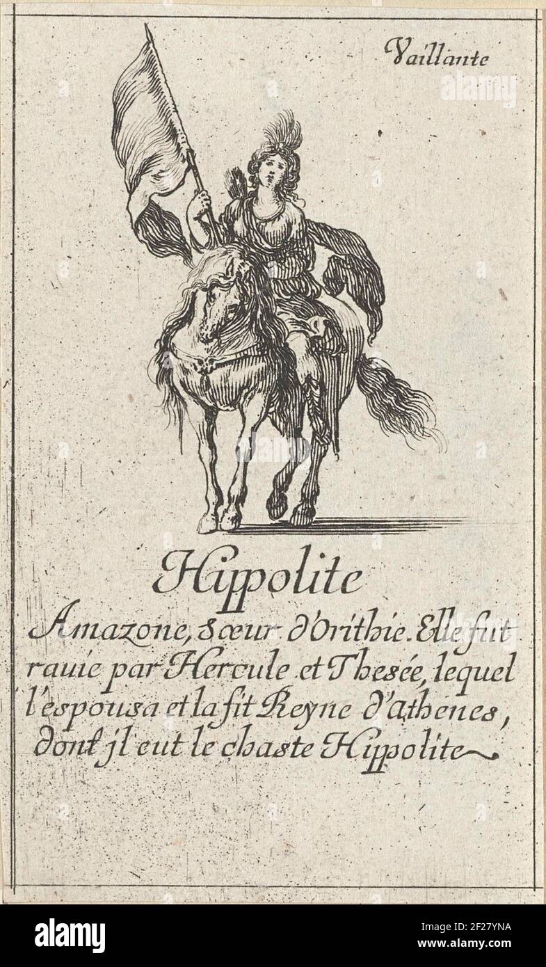 Hippolyte; Hippolite; Kaartspel met gerenommeerde heerseressen; Jeu des ...