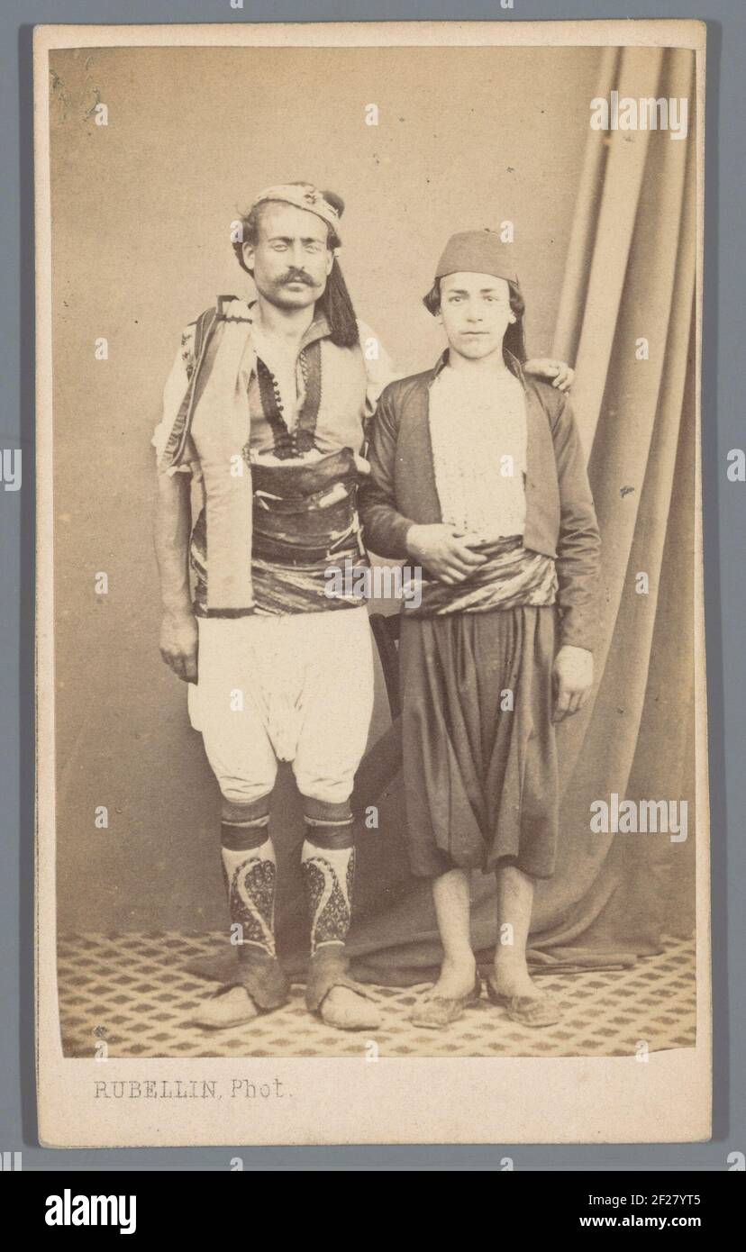 Turkish man and boy in traditional costumes Stock Photo - Alamy
