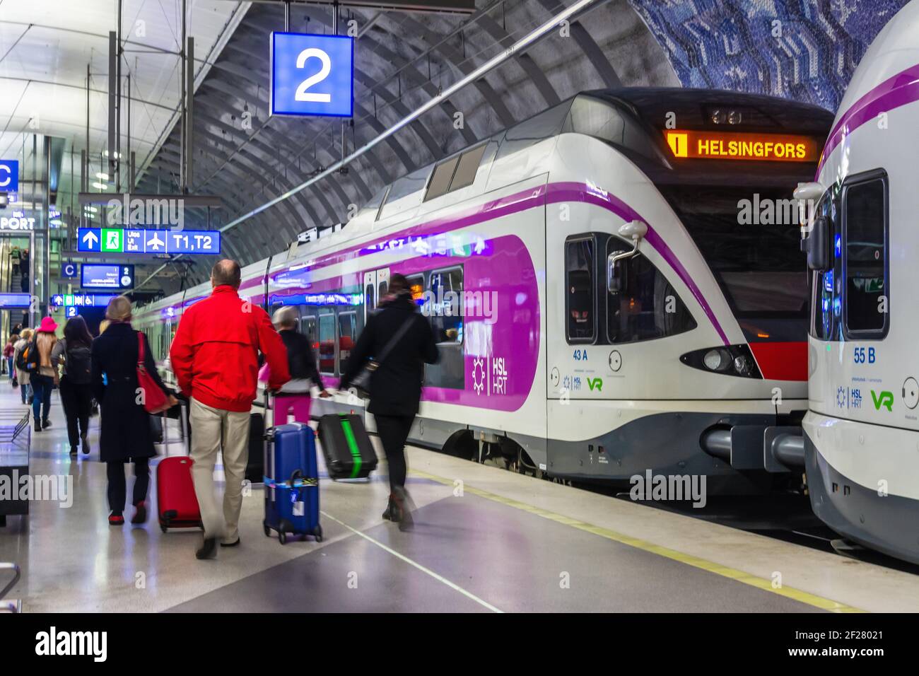 Helsinki airport railway hi-res stock photography and images - Alamy