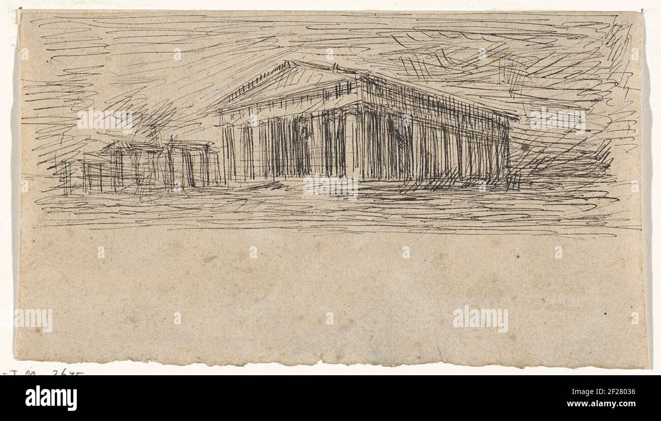 View of a classic temple Stock Photo - Alamy