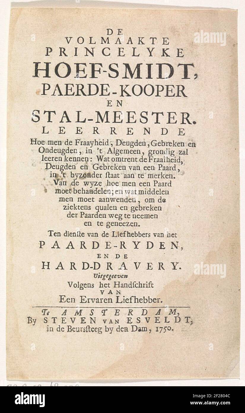 Equine care guide hi-res stock photography and images - Alamy