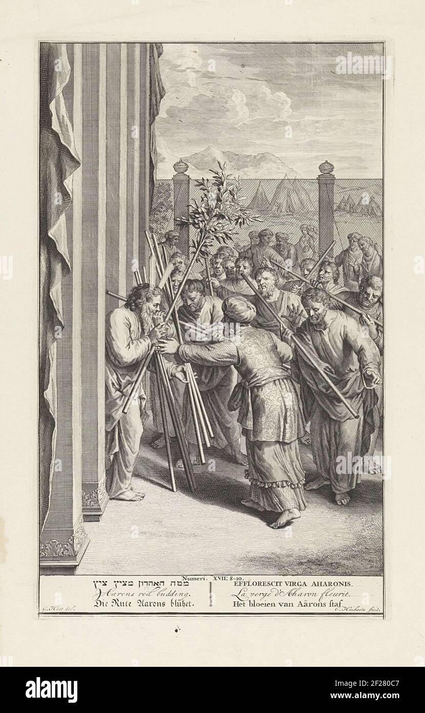 Moses comes from Aaron from the covenant with the flowering staff ...