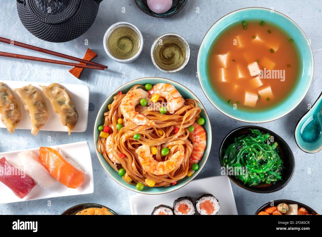 Japanese Food. Various dishes of Japan Stock Photo - Alamy