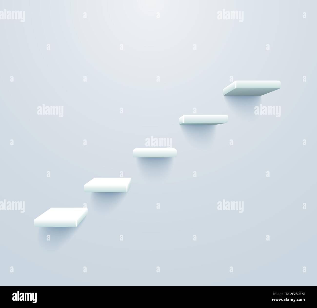 White vector stairs up. Staircase to business success concept Stock ...