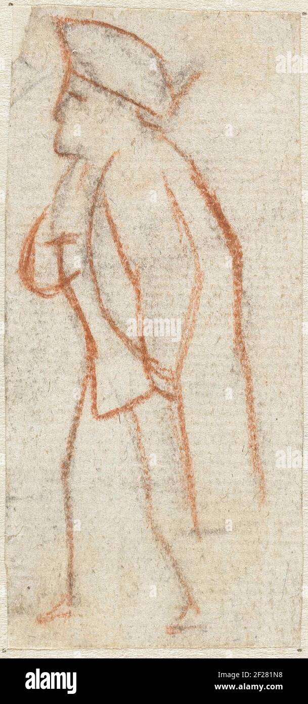 Running man, left, seen from aside Stock Photo - Alamy