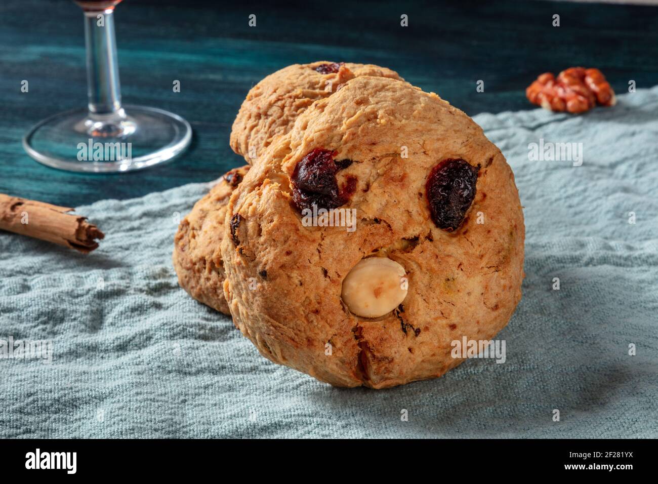 Face cookie, traditional British rock biscuit Stock Photo - Alamy