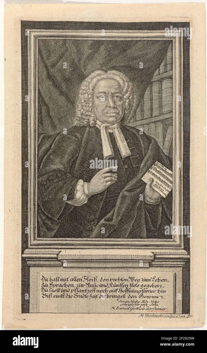 Portrait of Johann Christian Gerstner Stock Photo - Alamy