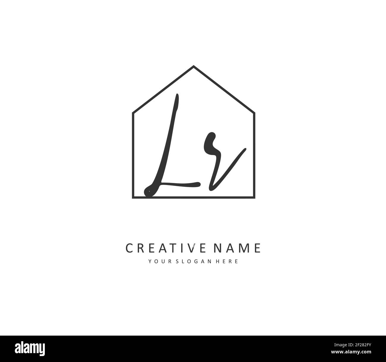 Letter lr line hi-res stock photography and images - Alamy