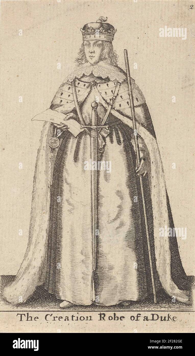 Ceremonial clothing of an English duke; George Villiers, 1st Duke of ...