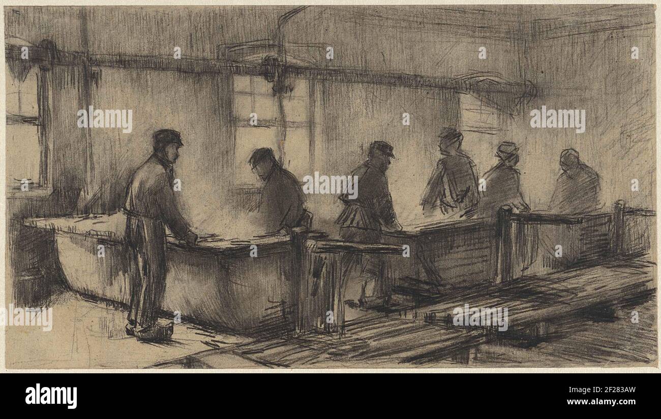 The scrapers in the cotton etherism Stock Photo - Alamy