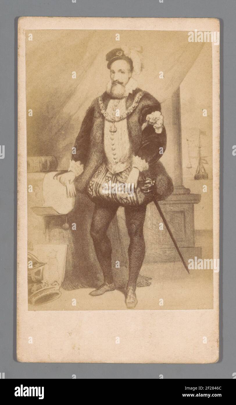 Photo reproduction of an engraving: Portrait of Robert Dudley Count of ...