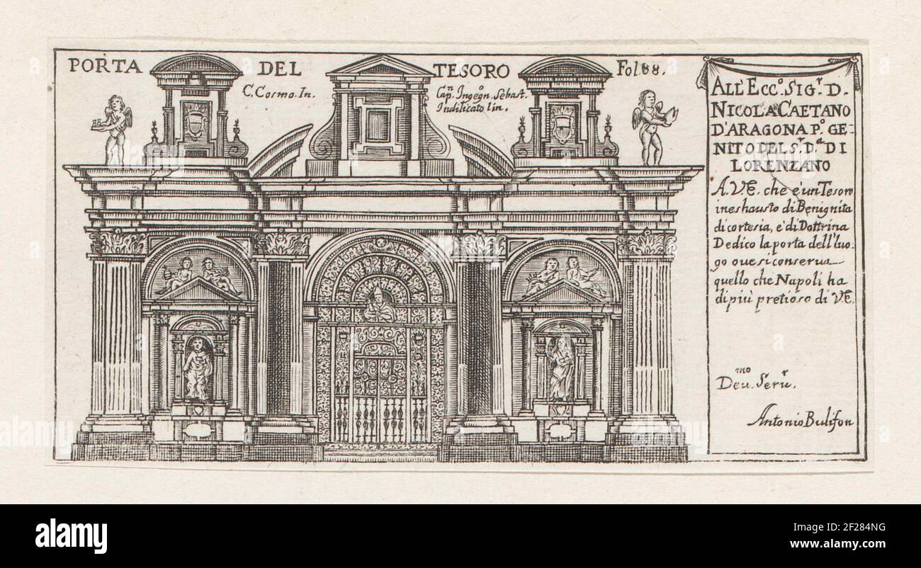 Entrance to the treasury of the Naples Dom; Porta del Tesoro; MAGESYN ...