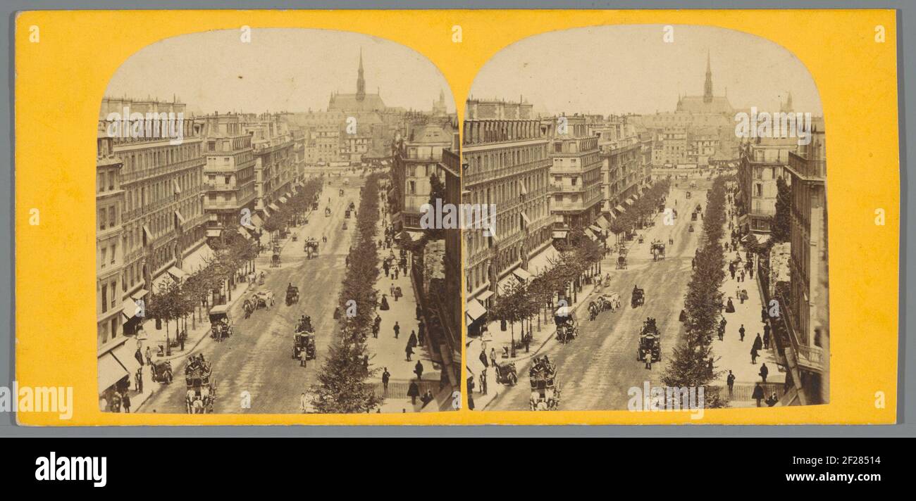 Tackle on the Boulevard Hasmanman a Sainte-Chapeage in Parijs; Bulch ...