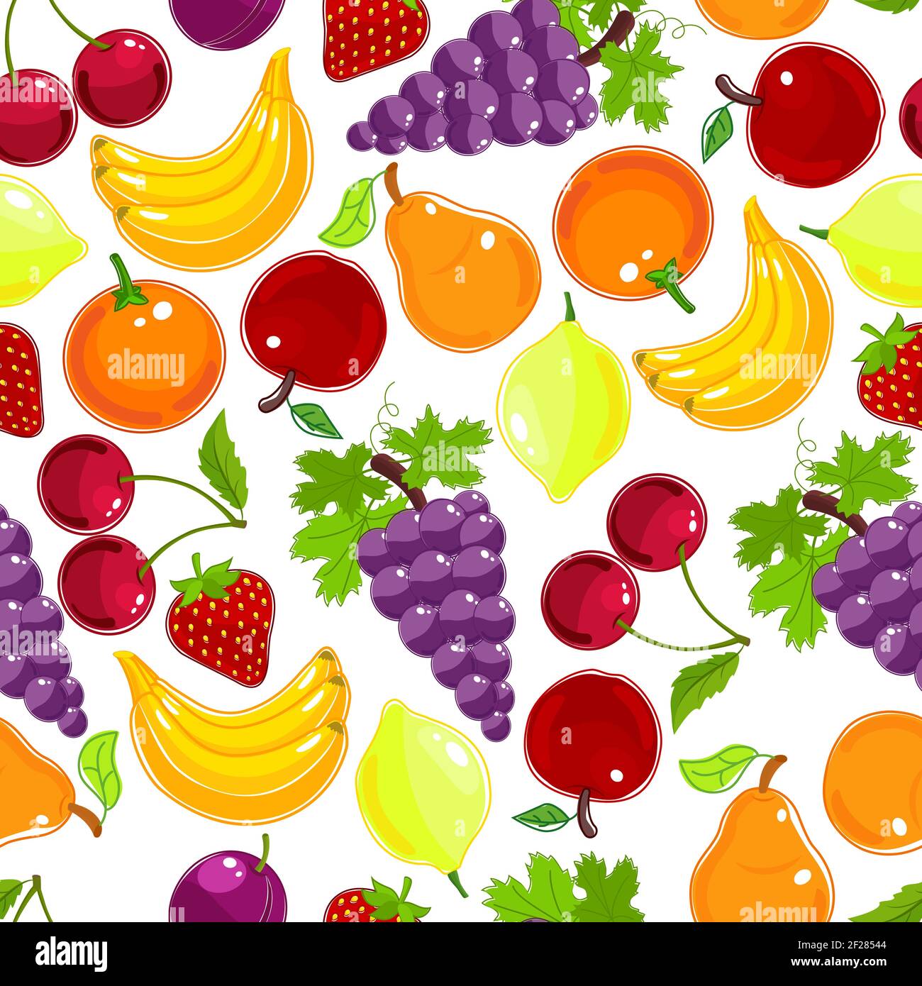 Rainbow colours fruit Stock Vector Images - Alamy