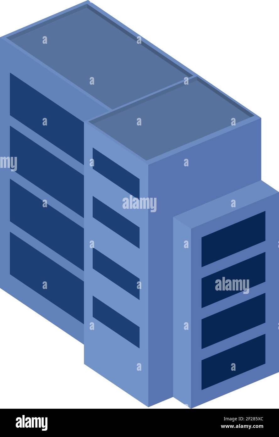 isometric blue building Stock Vector Image & Art - Alamy