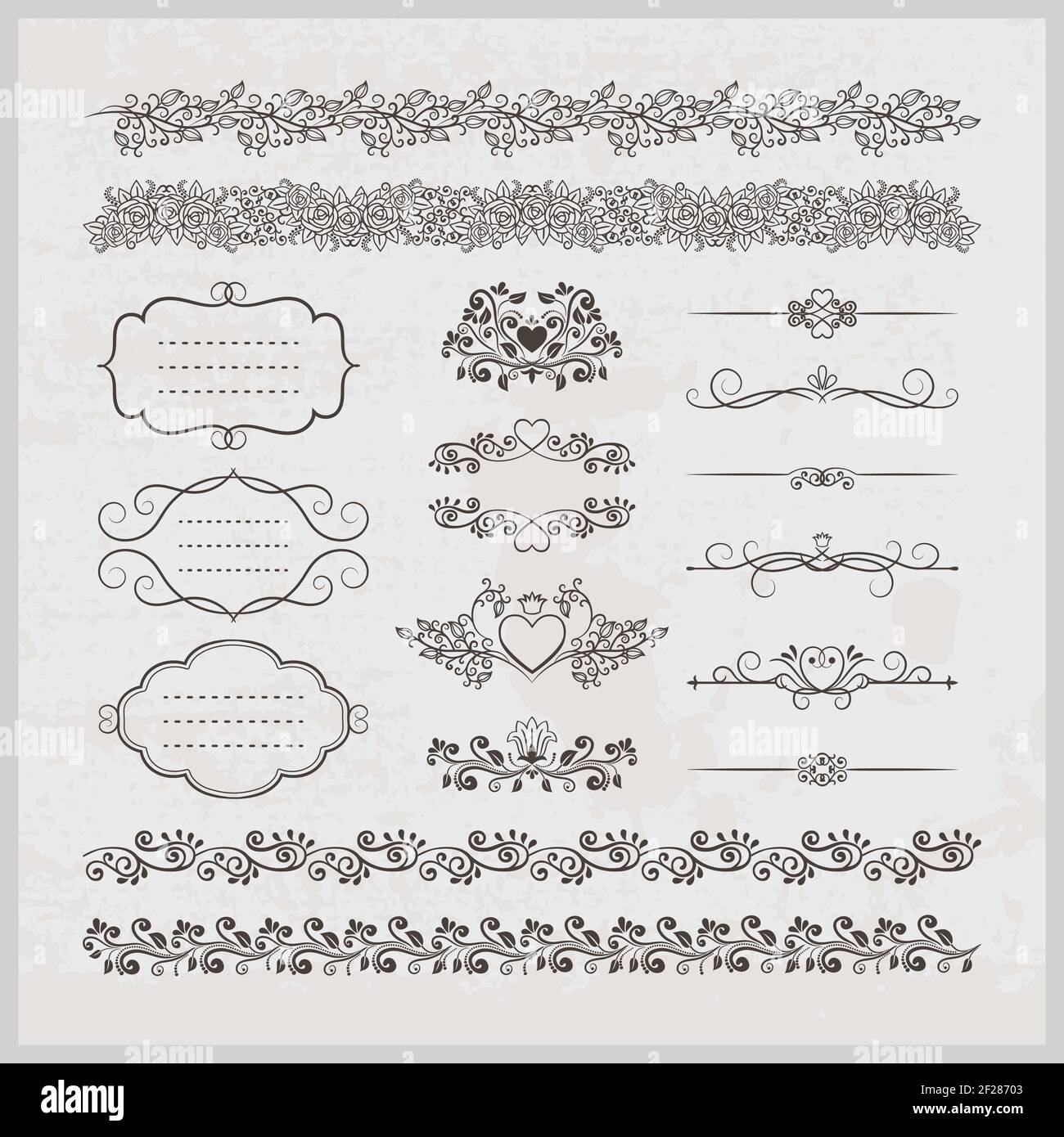 Curlicue border hi-res stock photography and images - Alamy