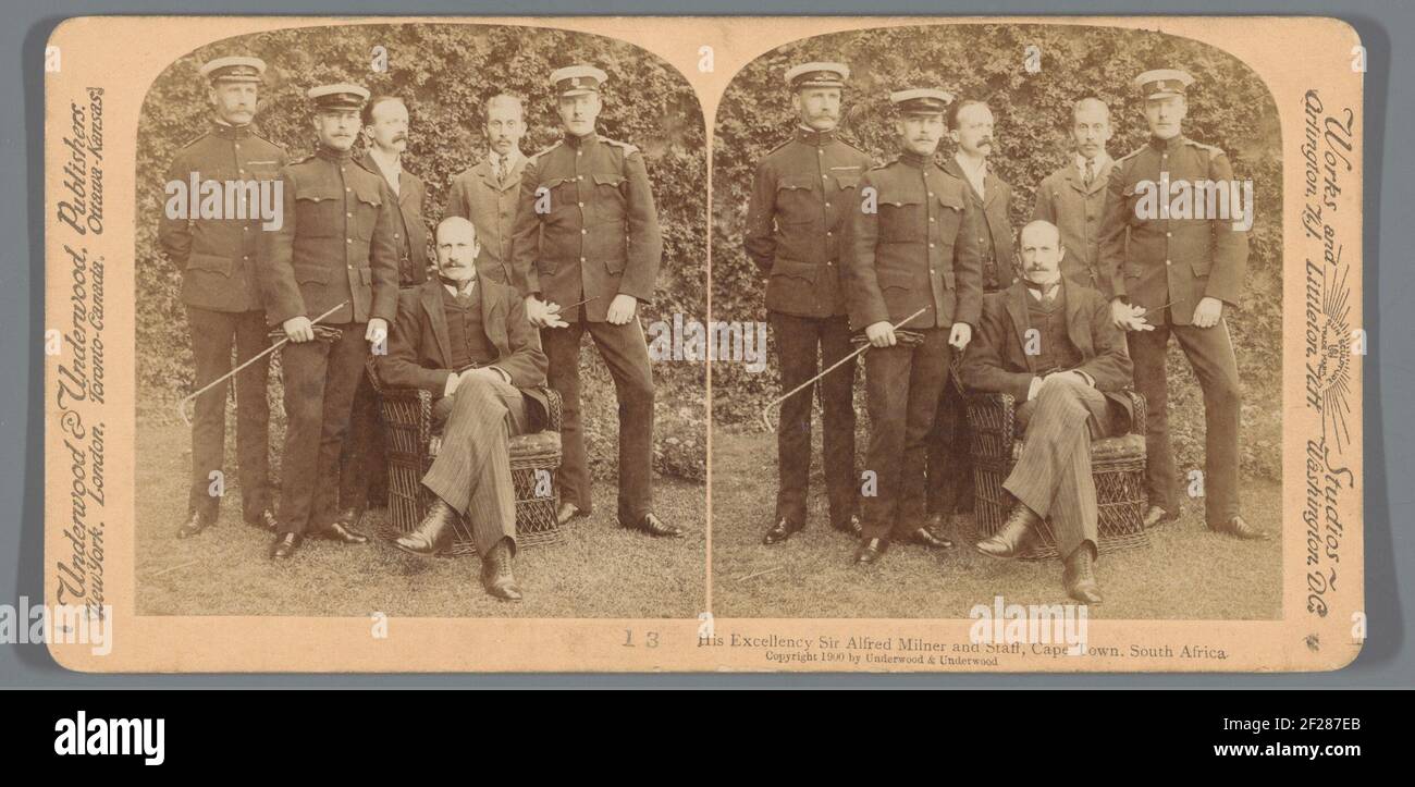 His Excellency Sir Alfred Milner and Staff, Cape Town, South Africa ...