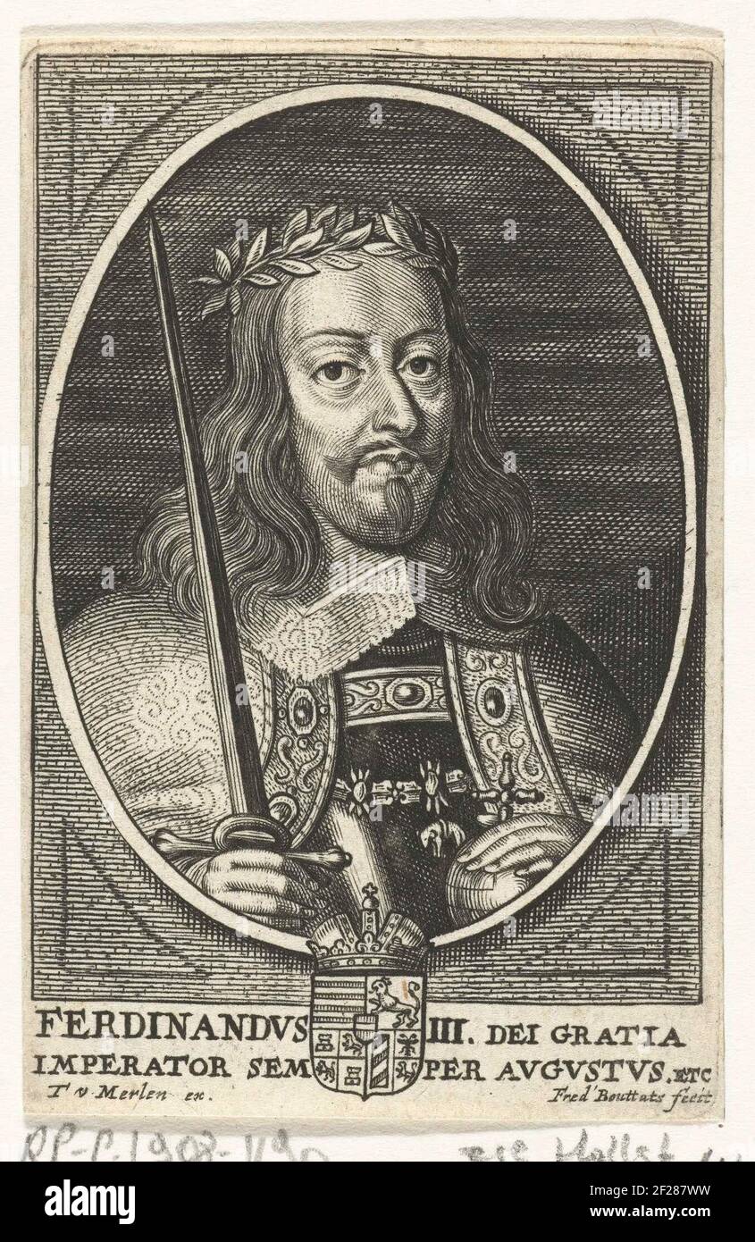 Portret van Ferdinand III; Portretten van staatslieden.Portrait in an ...