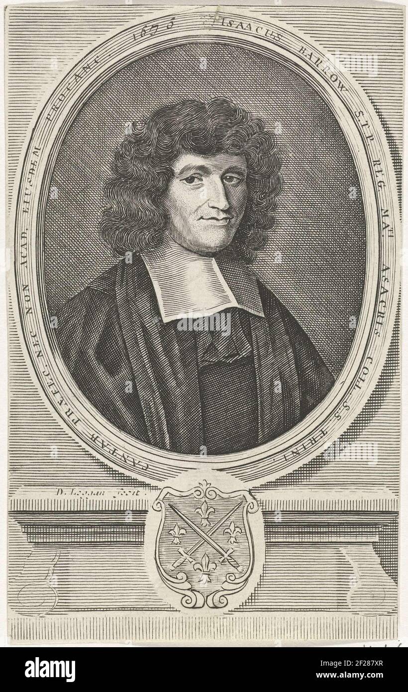 Portrait of Isaac Barrow, English mathematician and theologian. Barrow ...
