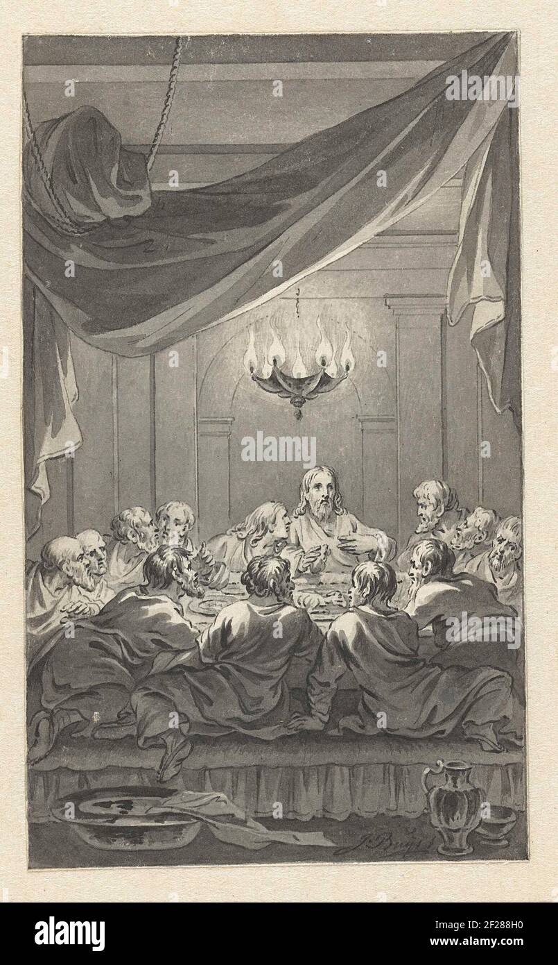 The Holy Supper. Design for a print Stock Photo - Alamy