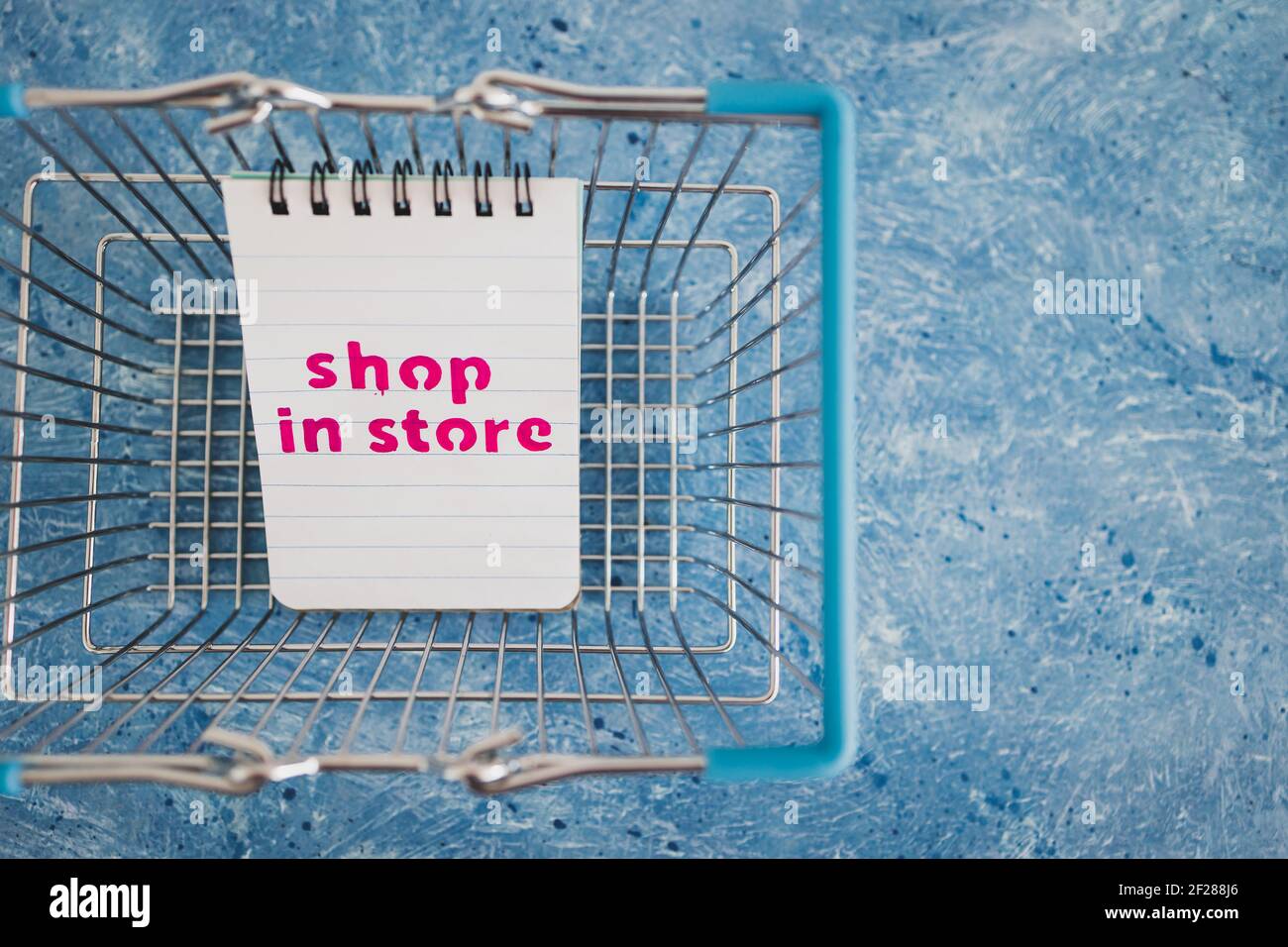 competition and retail industry conceptual image, shop in store text on ...