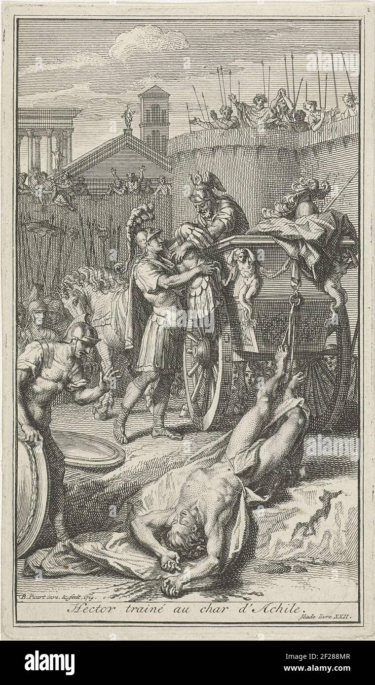 Achilles drags body of hector hi-res stock photography and images - Alamy