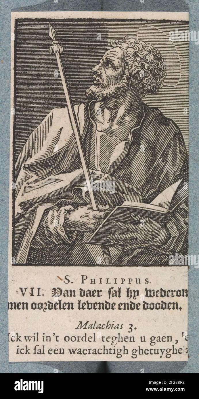 Apostel Filippus; S. Philippus; Christus, Maria en de twaalf apostelen ...
