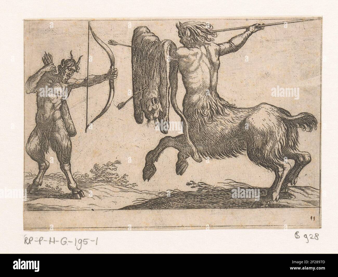 Attacking a centaur a Sater; Fighting animals Stock Photo - Alamy