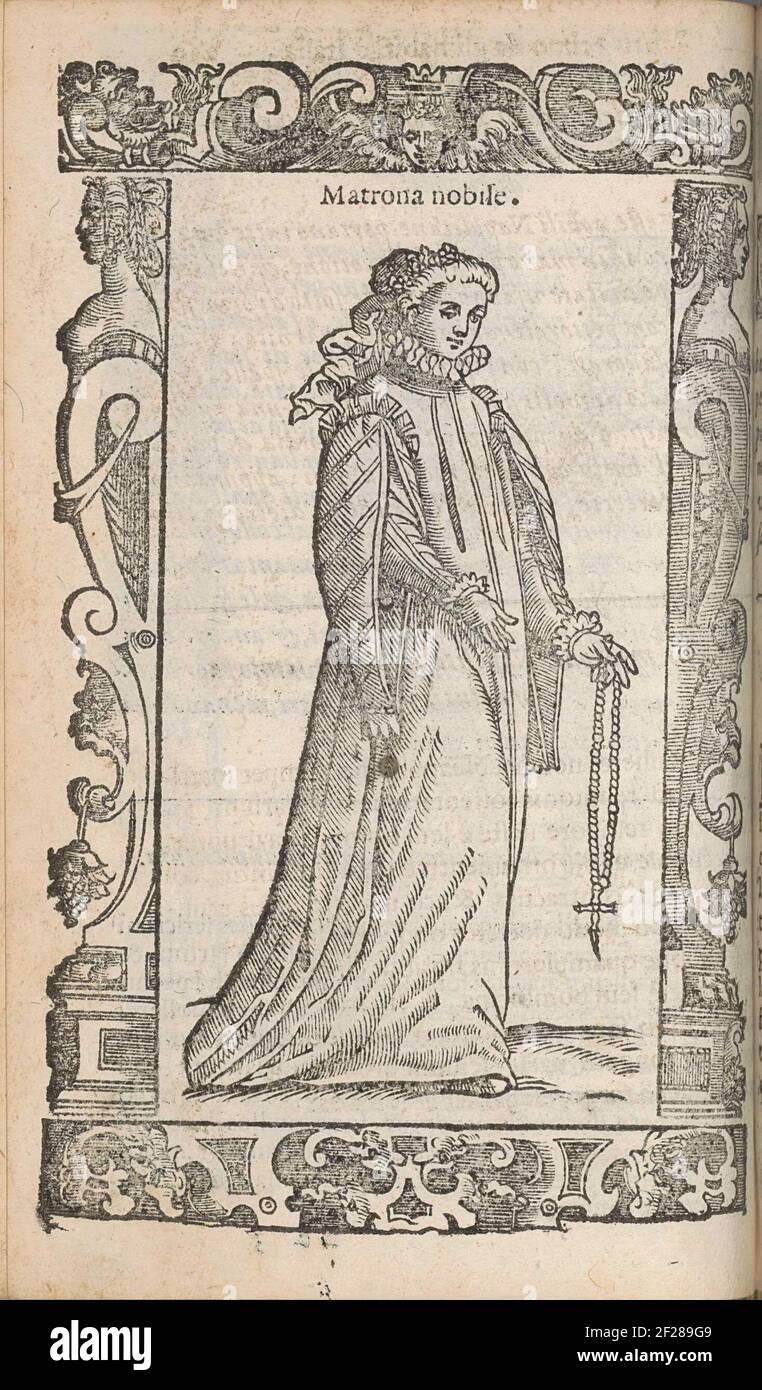 Married noble lady from Naples in summer clothing; Matrona Nobile ...