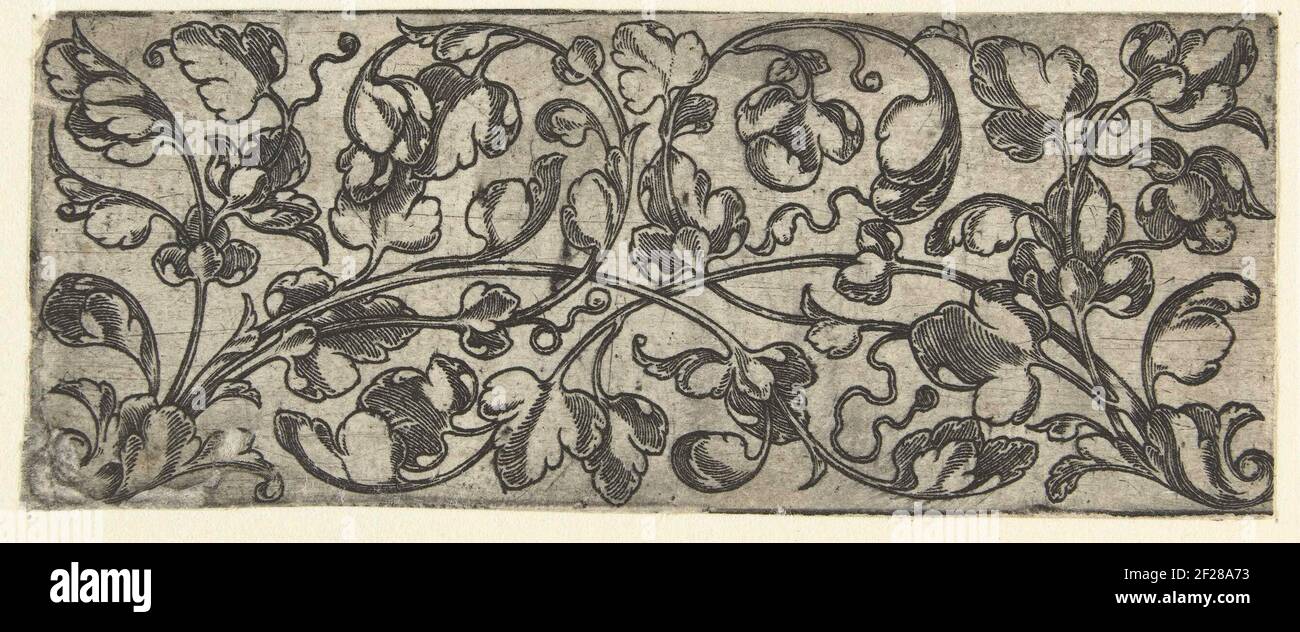 Leaf raft, sprinkling at both ends of the fries from a leaf; Frisians ...