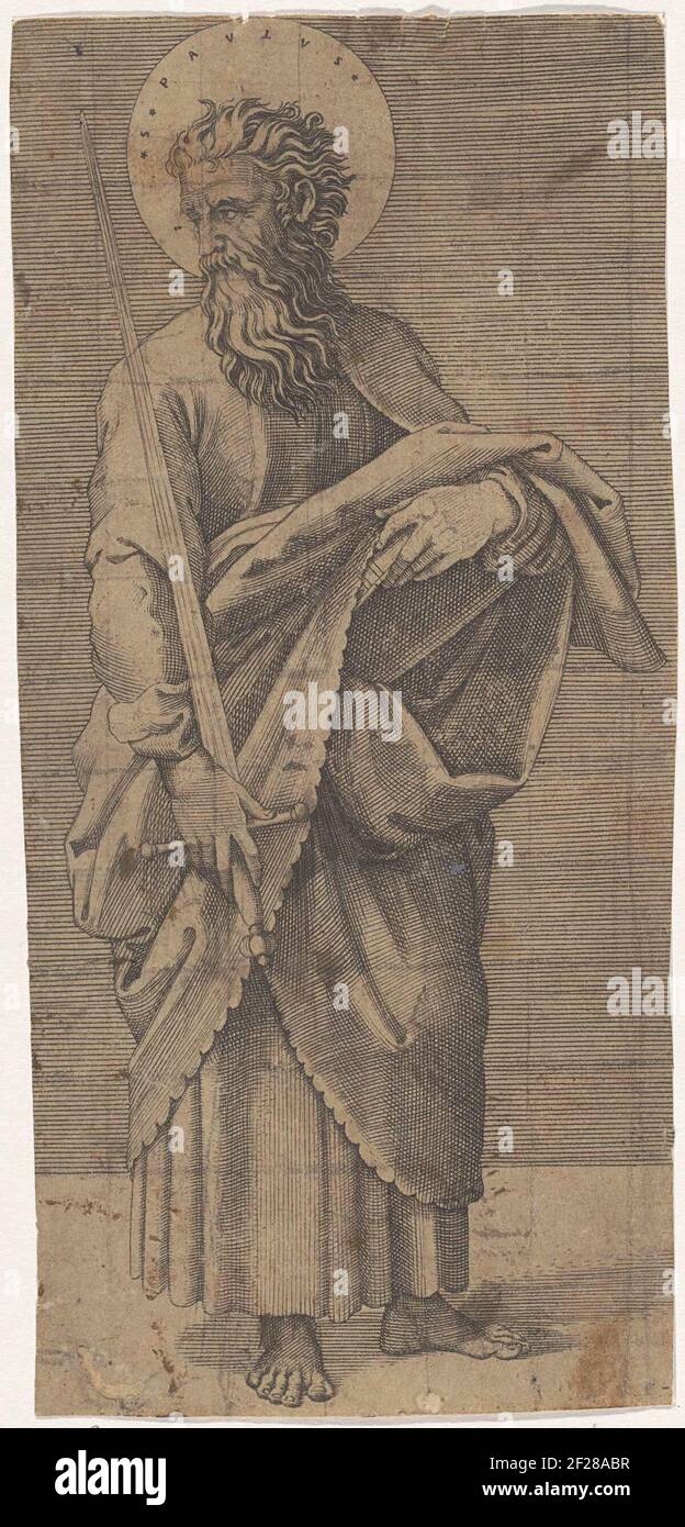 Paul with sword; S pavlvs; Christ and the apostles Stock Photo - Alamy