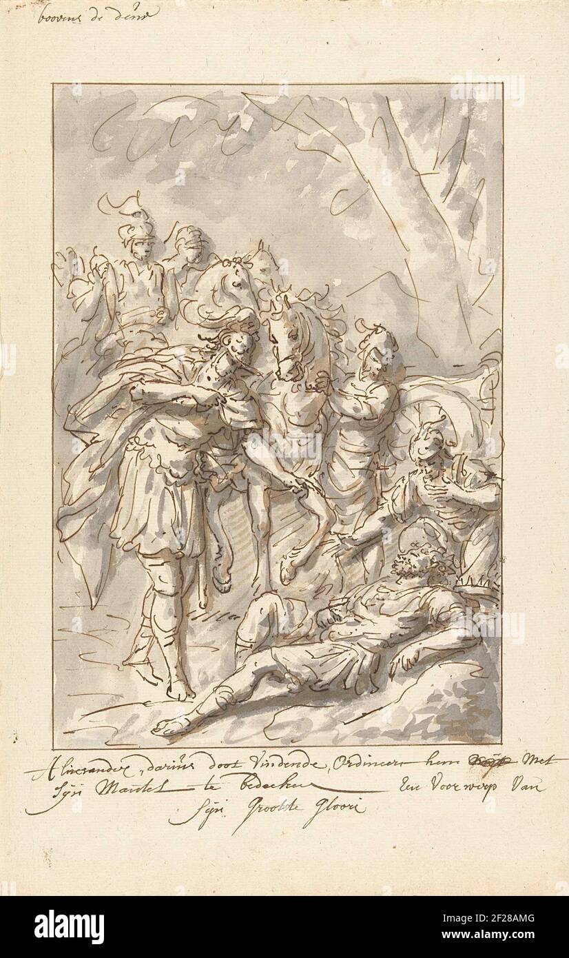 Alexander the large capped the corpse of Darius with its mantle.design ...