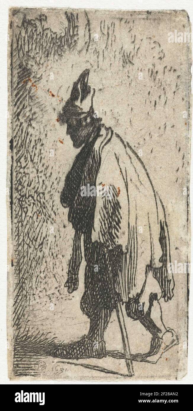 Beggar walking stick hi-res stock photography and images - Alamy