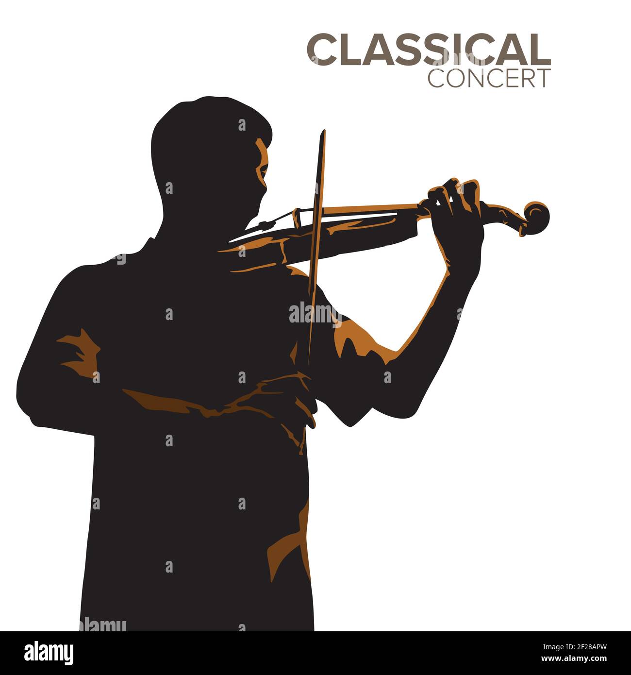 Violin Musician Playing on illustration graphic vector Stock Vector ...