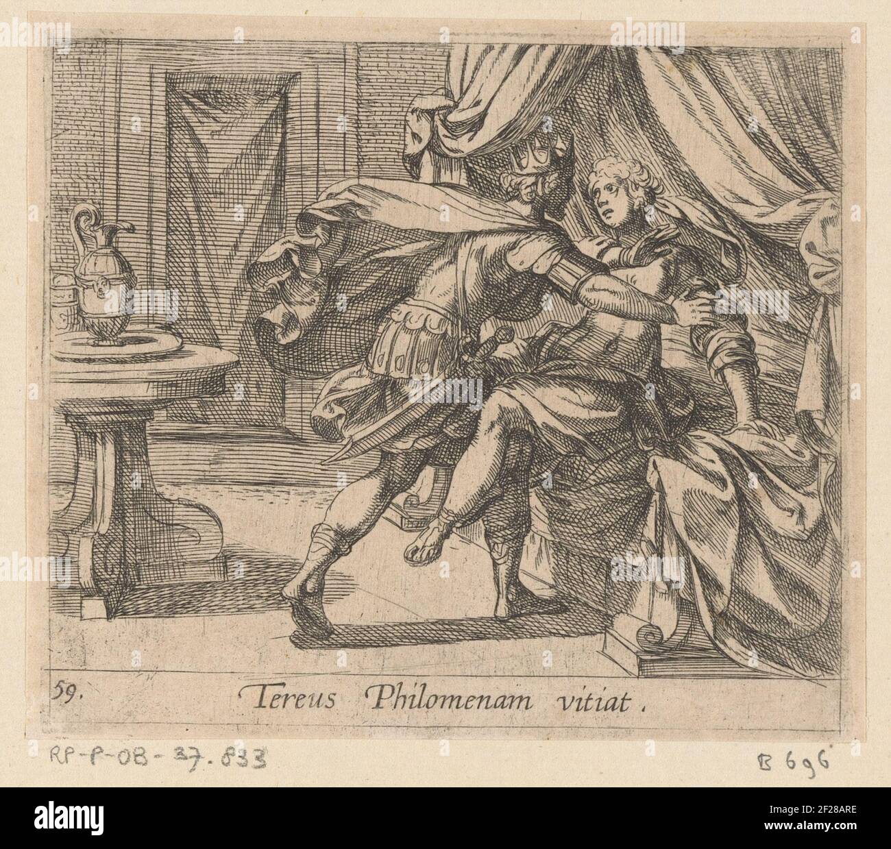 Rape from Philomela; Tereus Philomenam Vitiat; Metamorphoseon Sive ...