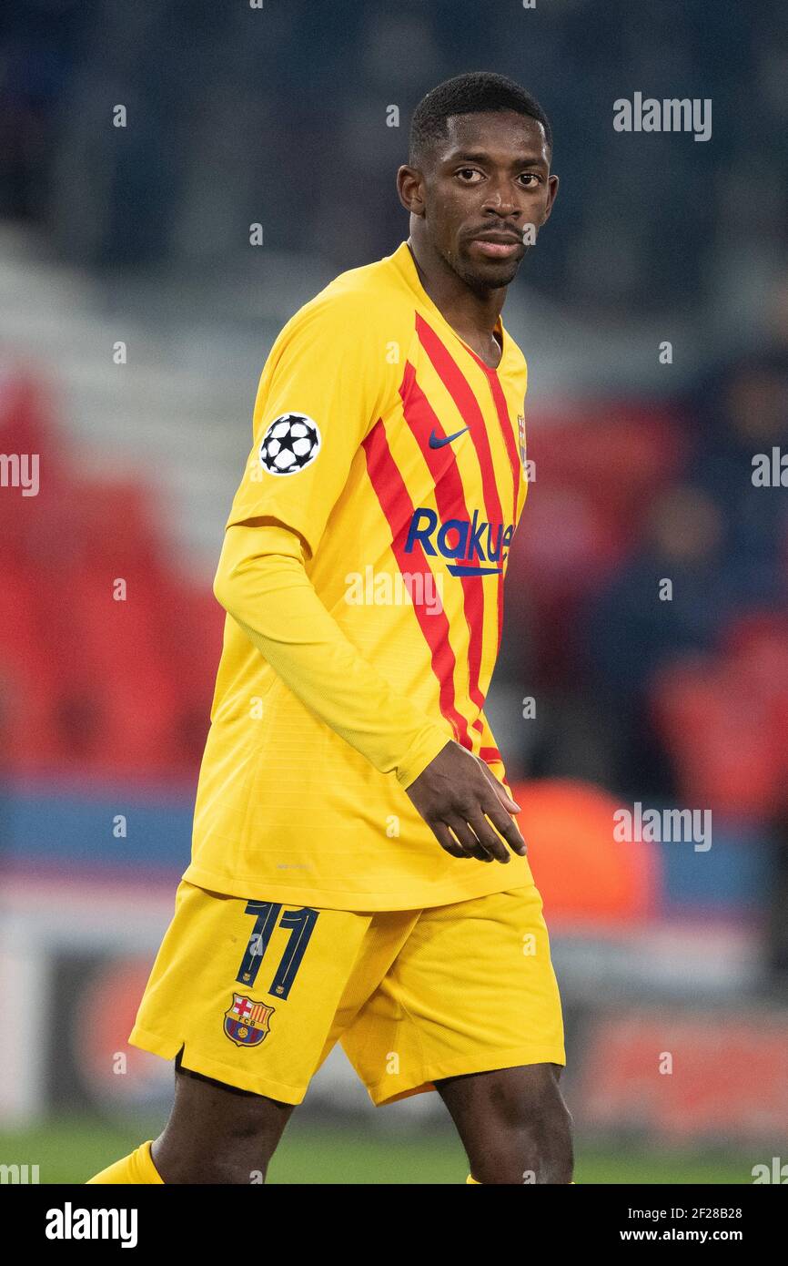 Ousmane Dembele of FC Barcelone in action during the UEFA Champions ...