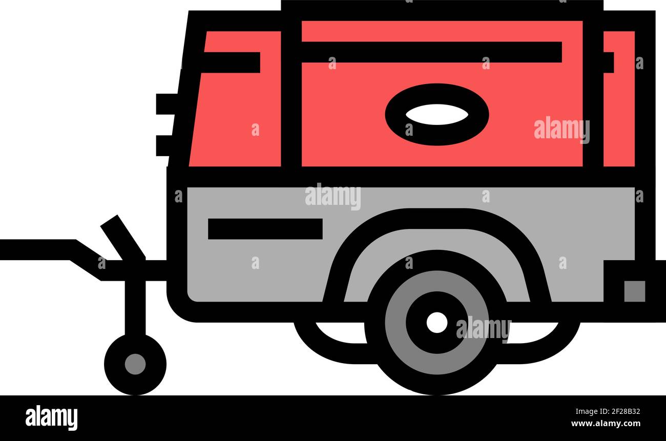 diesel air compressor color icon vector illustration Stock Vector Image ...