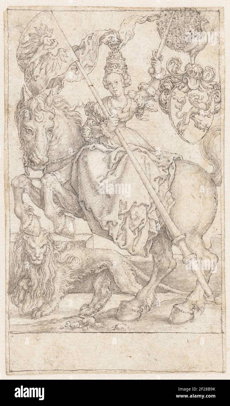 Pride; Design drawings for the Seven Dead Sins. The Pride; First ...