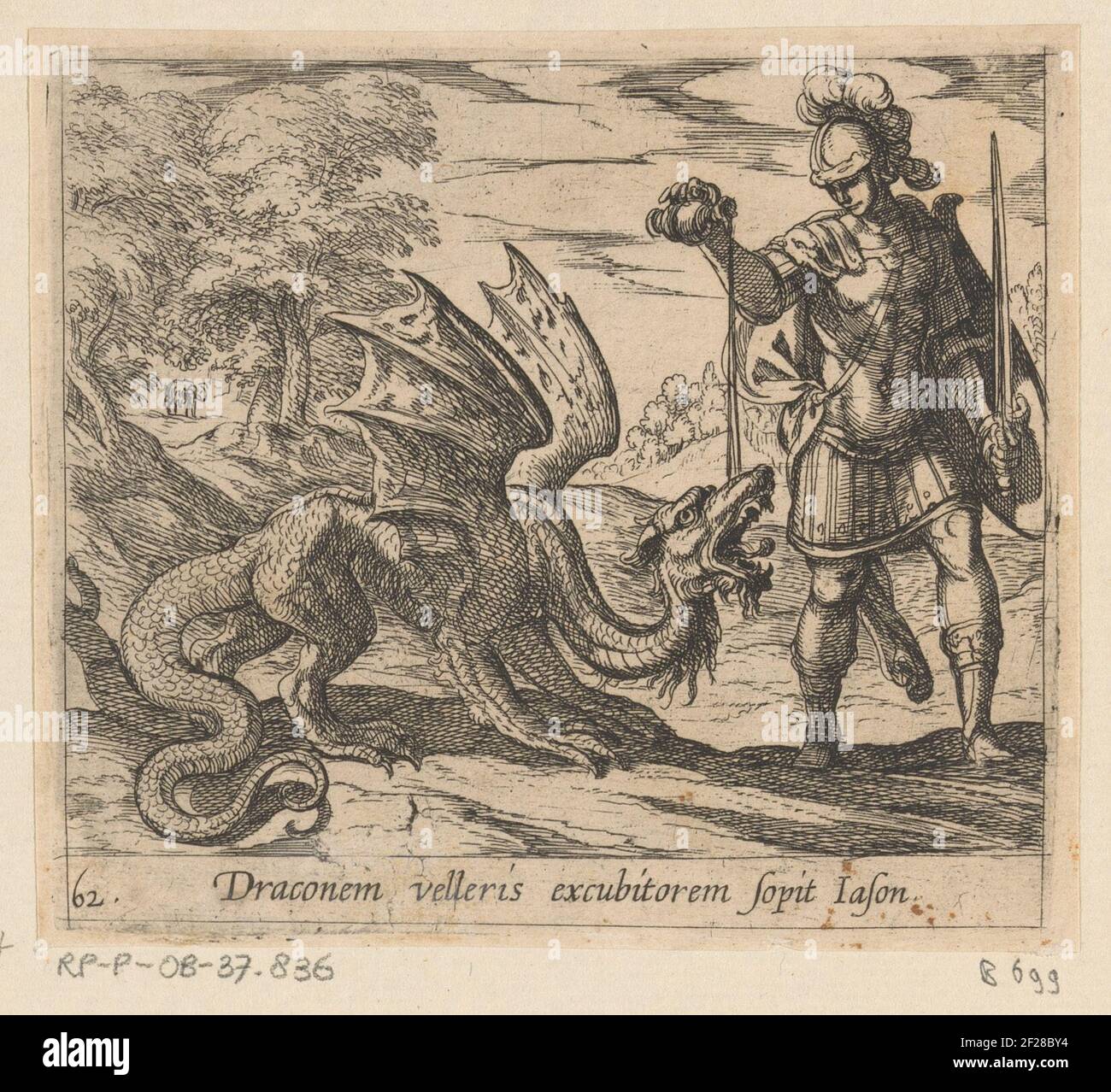 Jason sucks the dragon; Draconem Velleris Excubitorem Sopit Iason ...