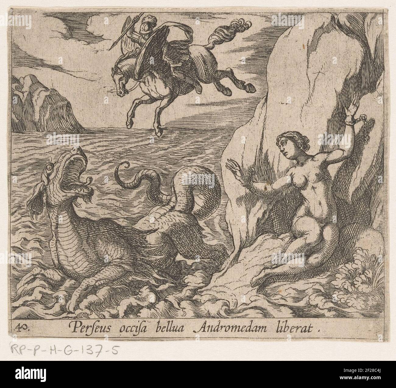 Perseus frees Andromeda; Perseus Occisa Bellua Andromeda Liberat ...