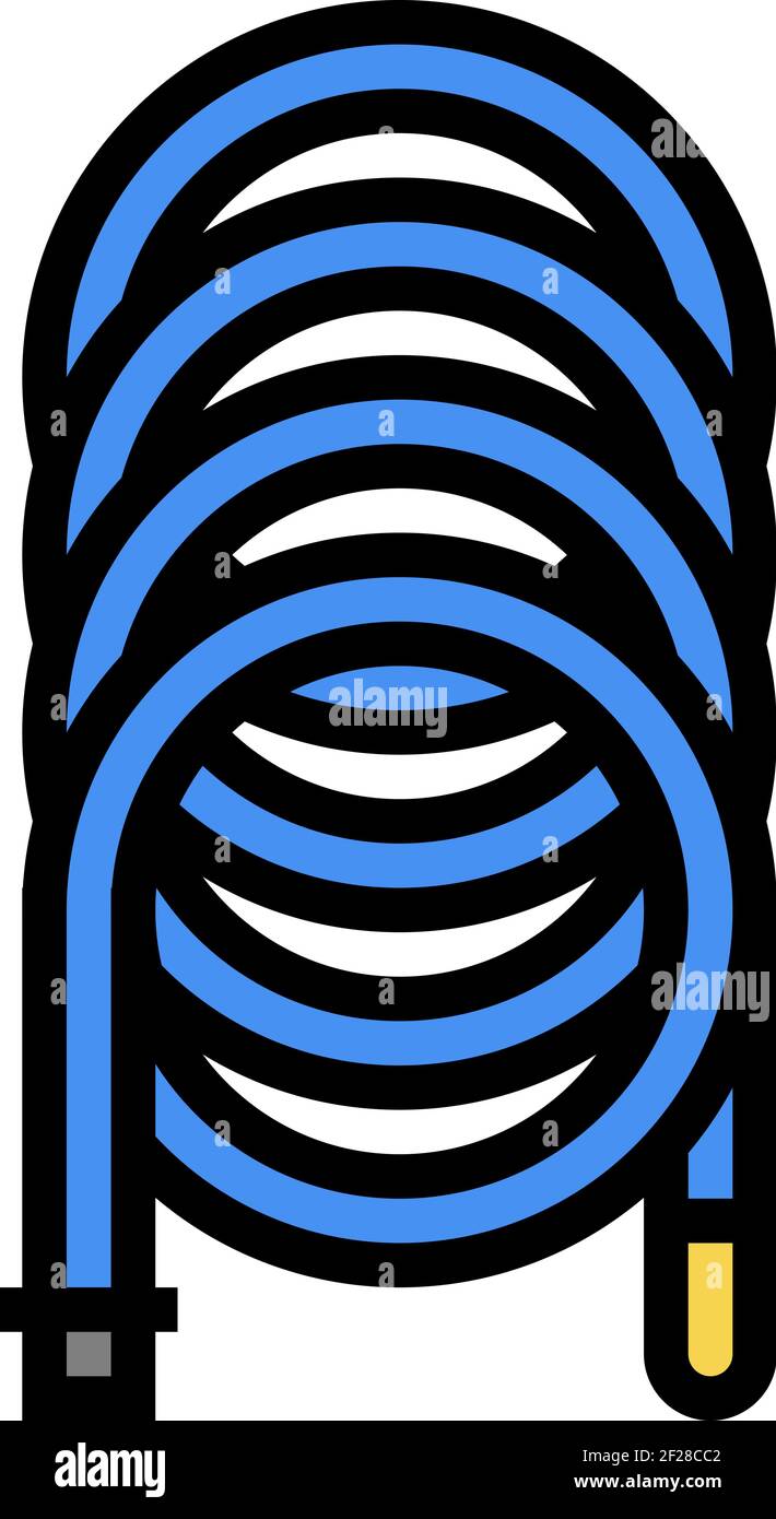 hose pipe of air compressor color icon vector illustration Stock Vector ...