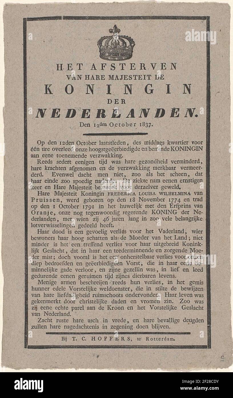 1827 king willem i hi-res stock photography and images - Alamy