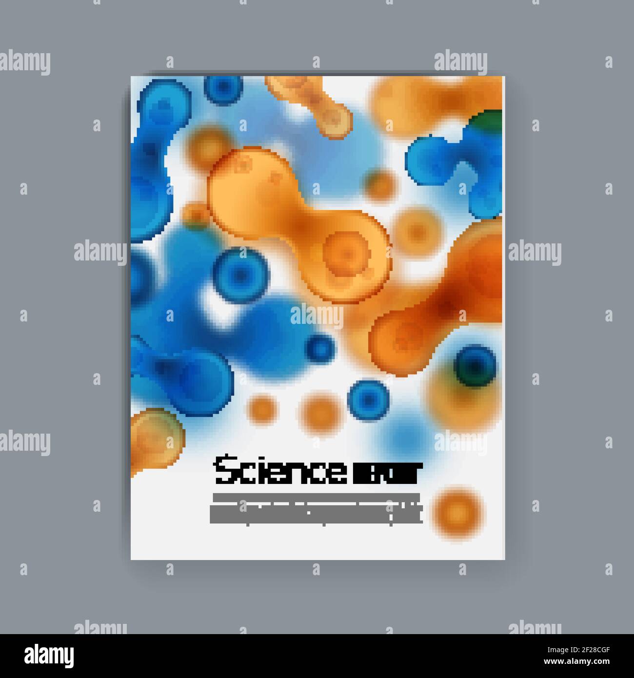 Abstract medical molecules background. Report with scientific ...