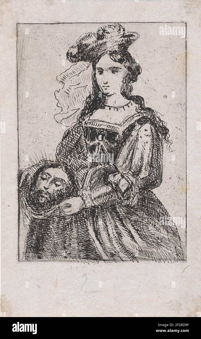 Salome with the head of John the Baptist Stock Photo - Alamy