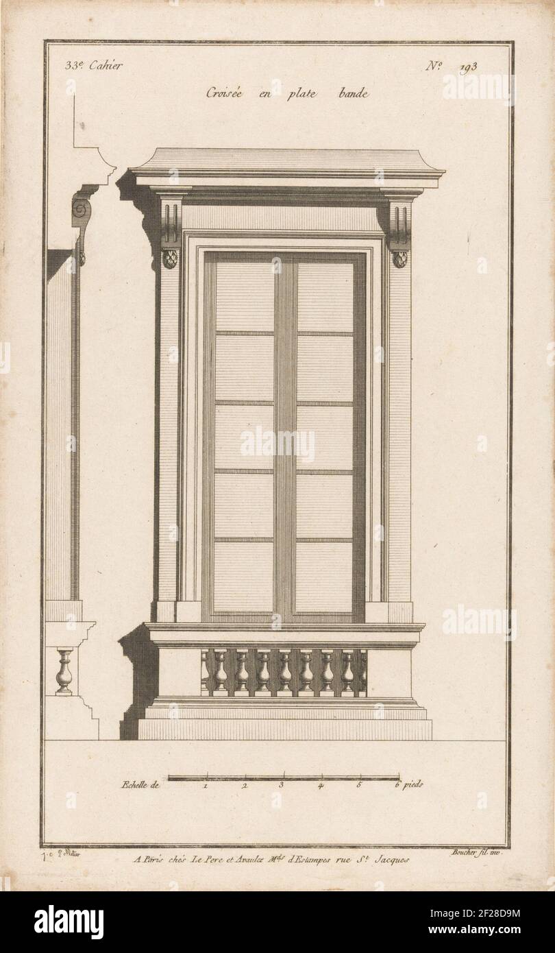 Window with balusters; Crosée and Plate Bande; Windows; 33rd Cahier ...