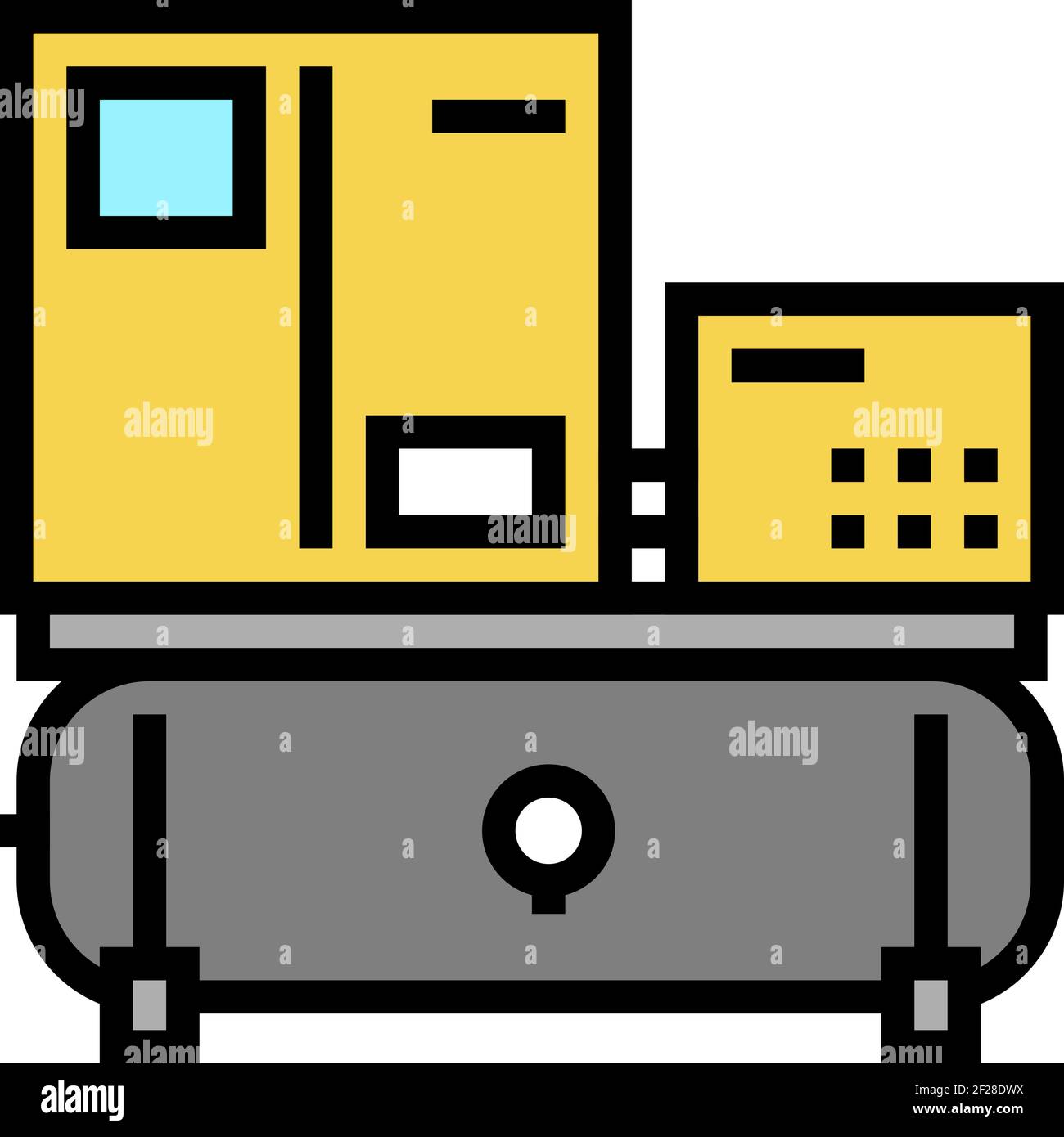 spiral air compressor color icon vector illustration Stock Vector Image ...